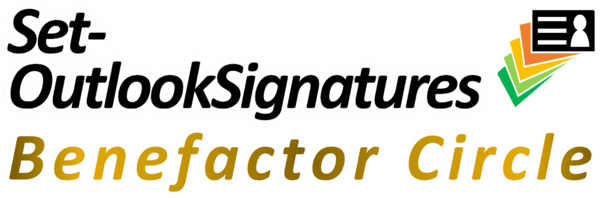 Set-OutlookSignatures and the Benefactor Circle add-on | ExplicIT